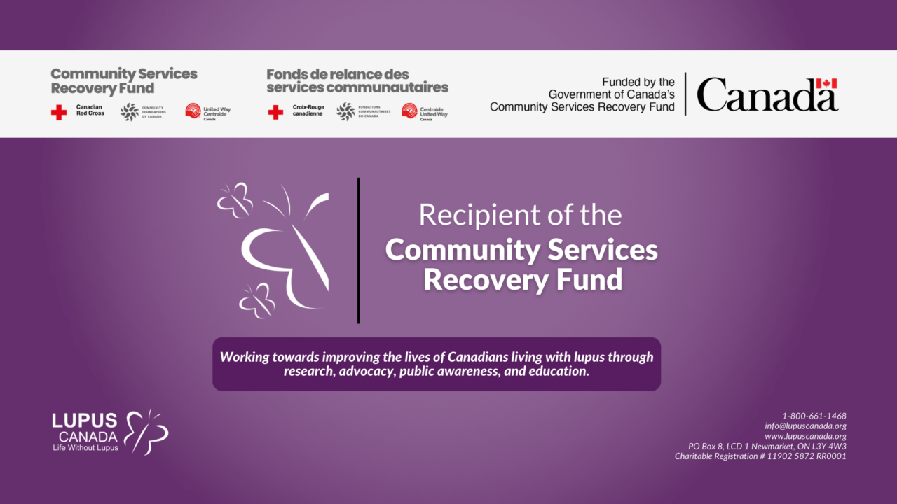 Lupus Canada Recipient of Community Services Recovery Fund | Lupus Canada